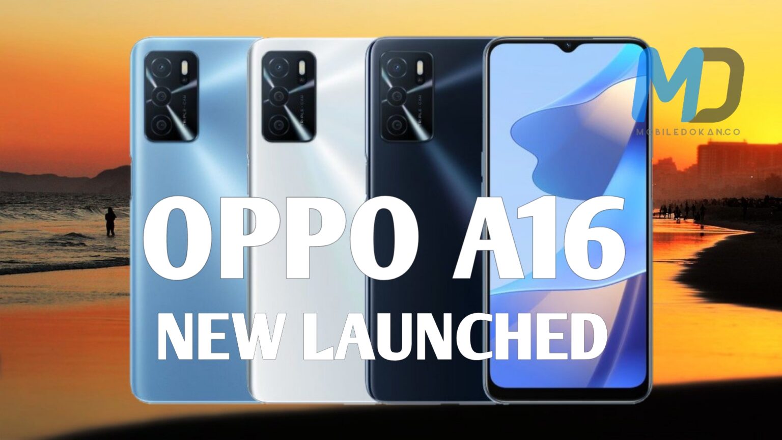 OPPO A16 launched with MediaTek Helio G35 SoC, 5000mAh Battery