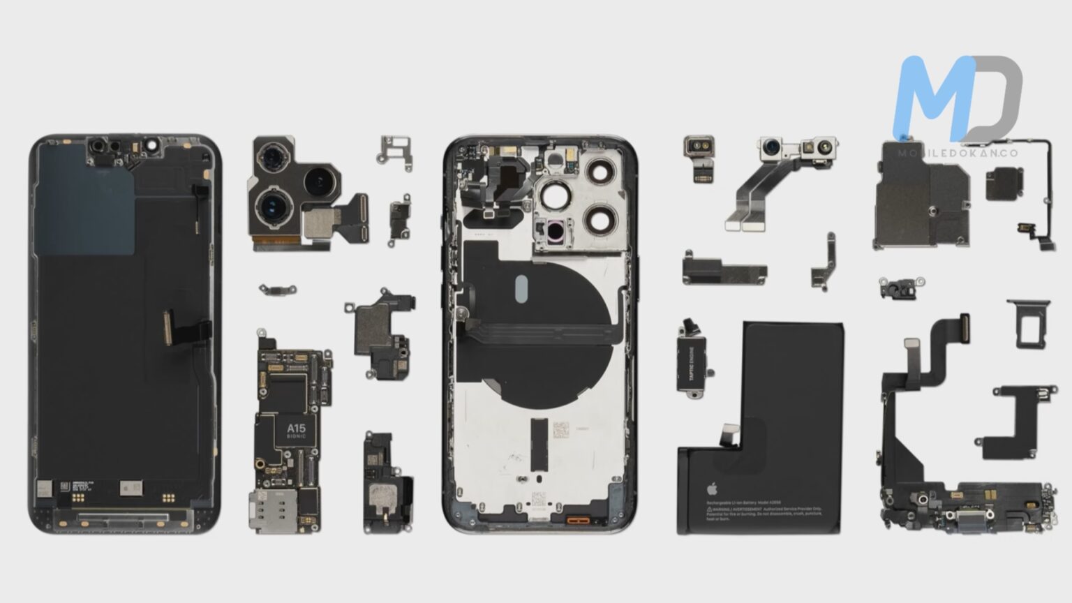 iPhone 13 Pro teardown reveals larger 3,095mAh battery | MobileDokan