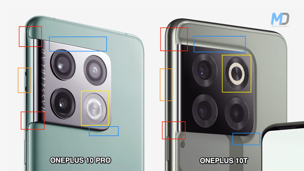 New OnePlus 10T renders highlight the design differences with the 10 Pro