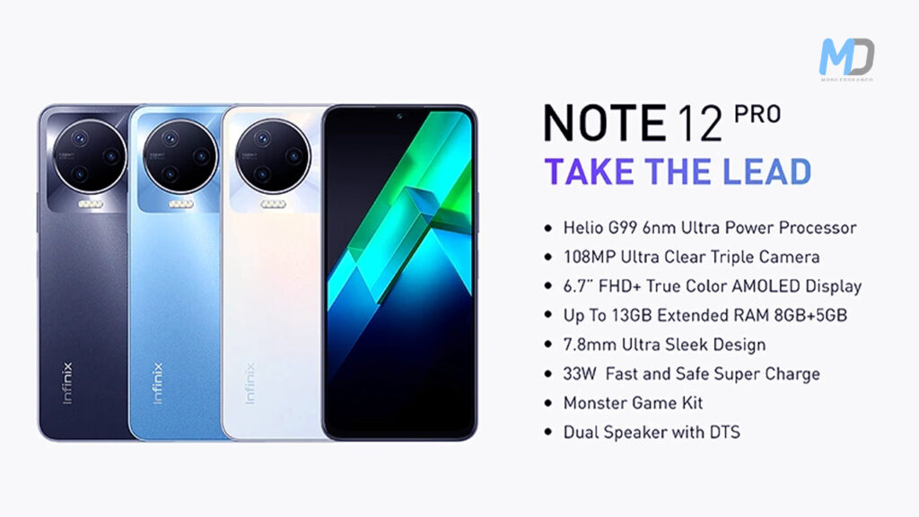 Infinix Note 12 Pro 4G quietly goes official with store listing ...