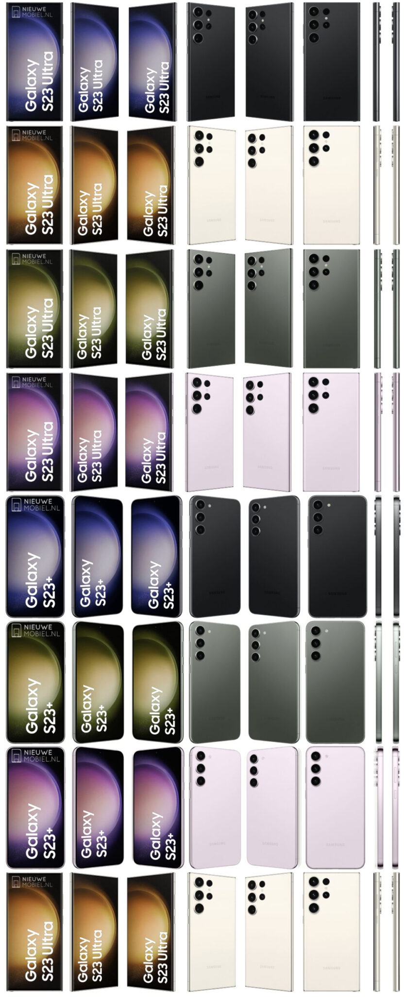 Samsung Galaxy S23+ and S23 Ultra official press images reveal colour ...