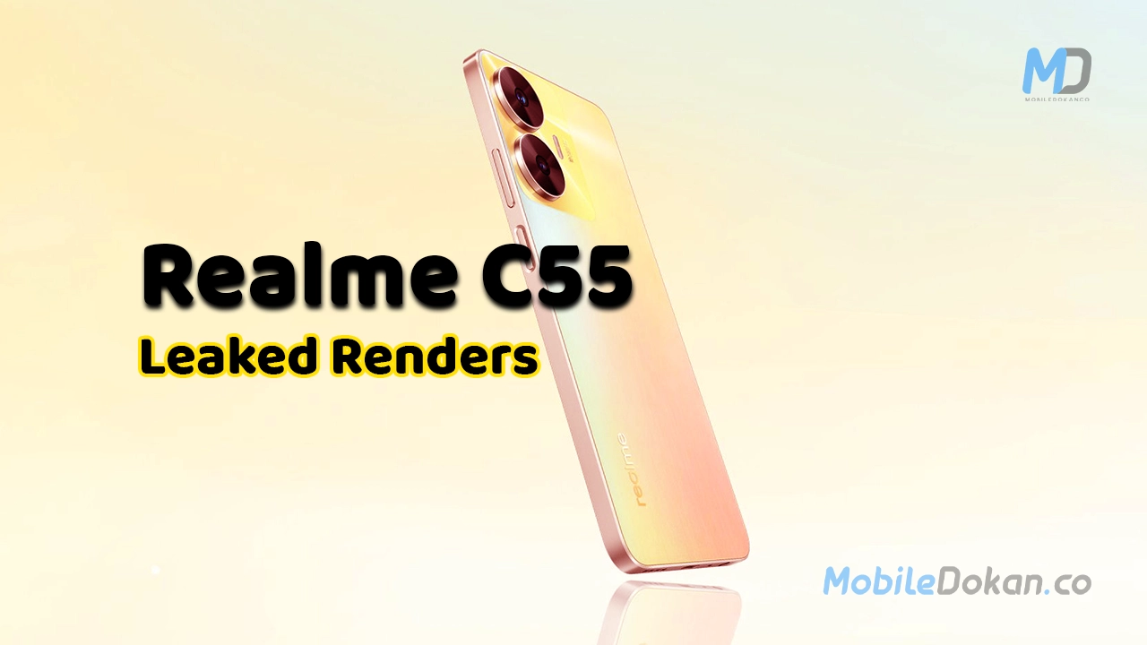 Realme C55 render leak confirmed the launch date | MobileDokan